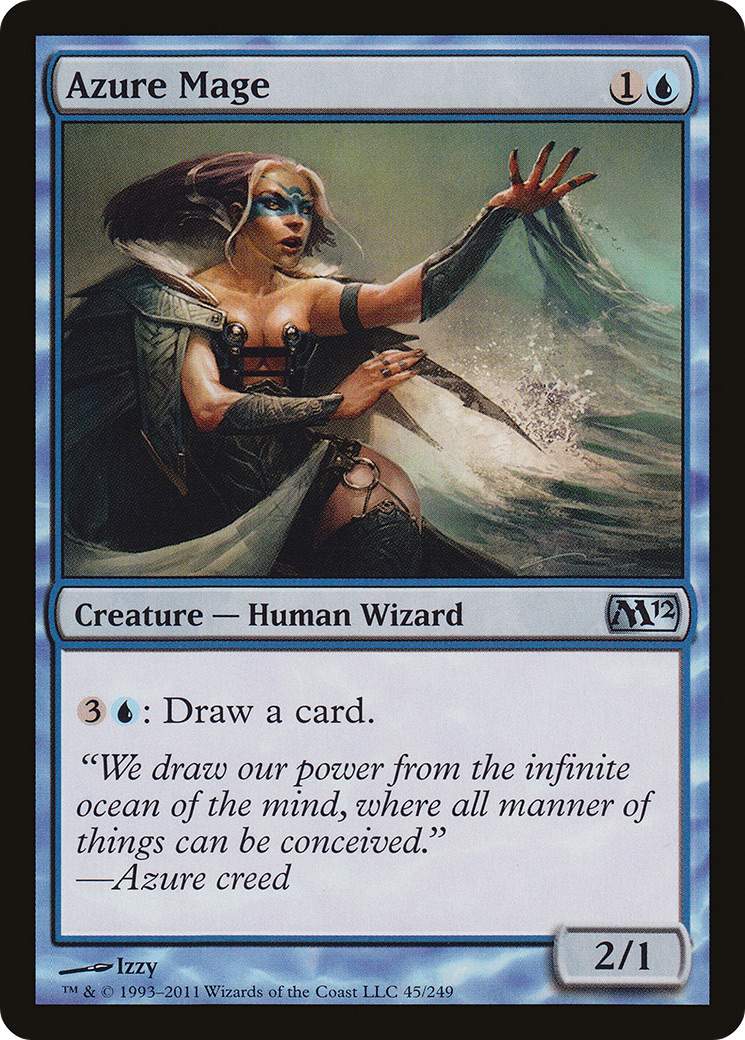 Azure Mage (M12-045) - Magic 2012 – Danireon Cards & Games