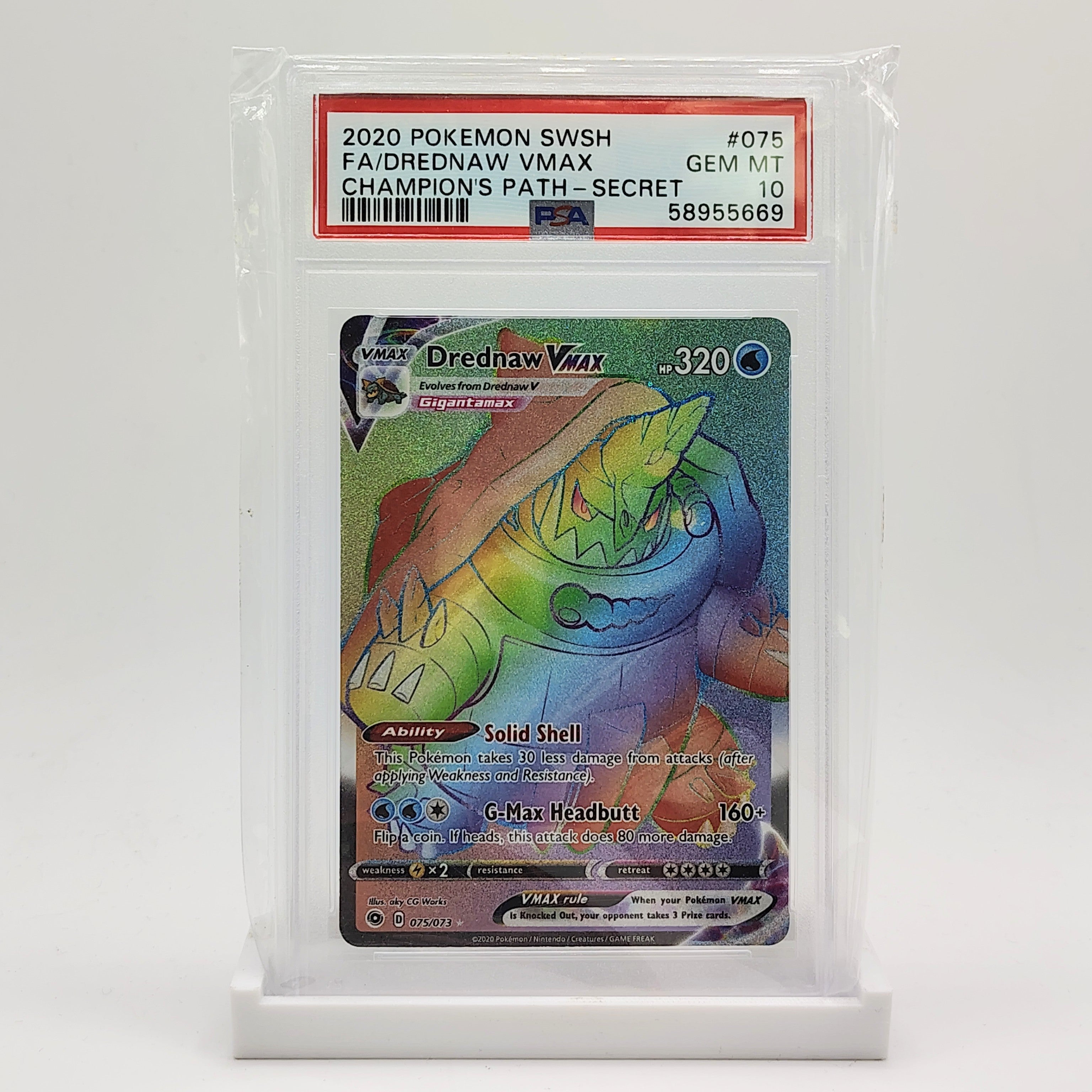 PSA 10 Drednaw VMAX Rainbow Full Art - Champion's Path English – Danireon Cards & Games