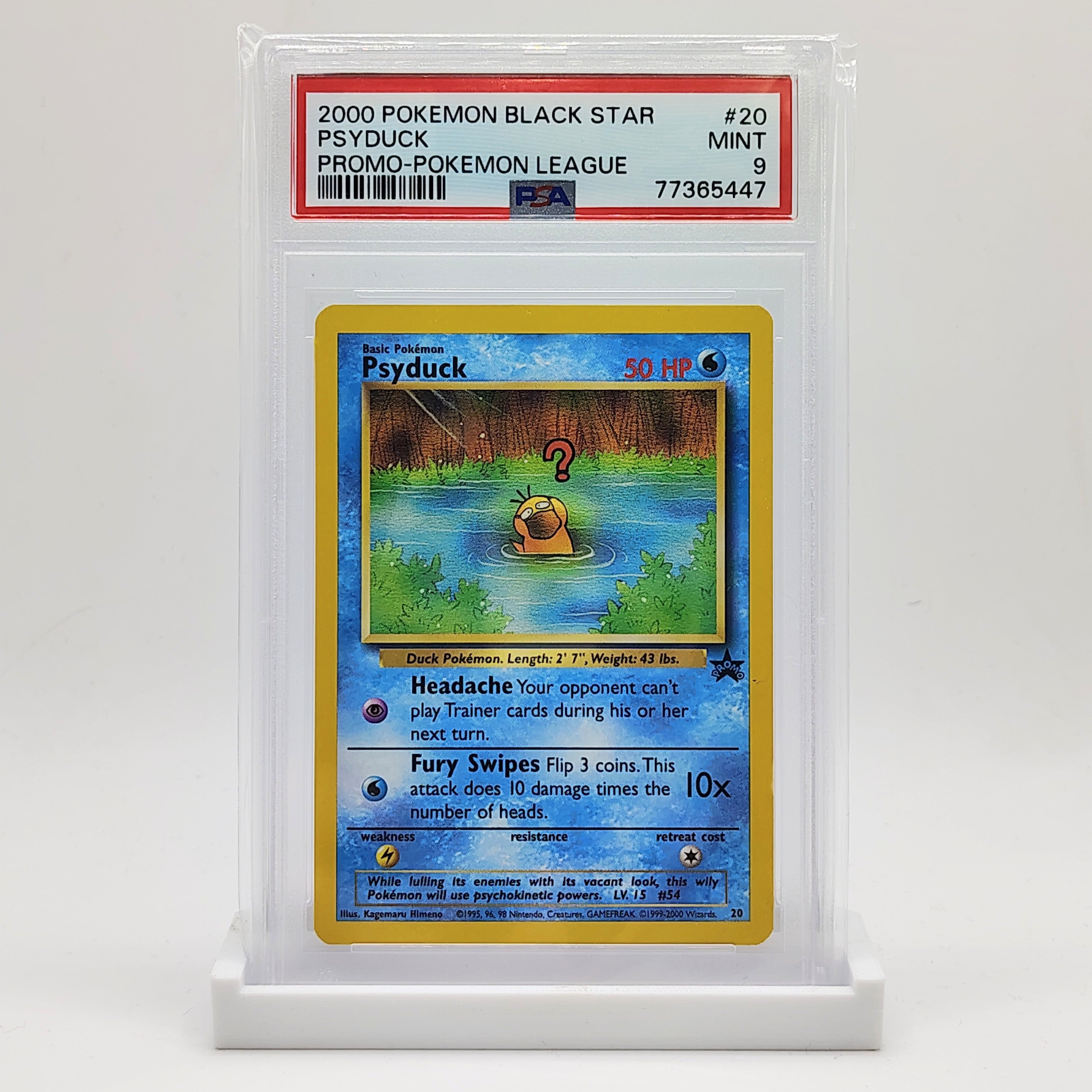 PSA 9 Psyduck Pokemon League - Black Star Promo 2000 English – Danireon Cards & Games