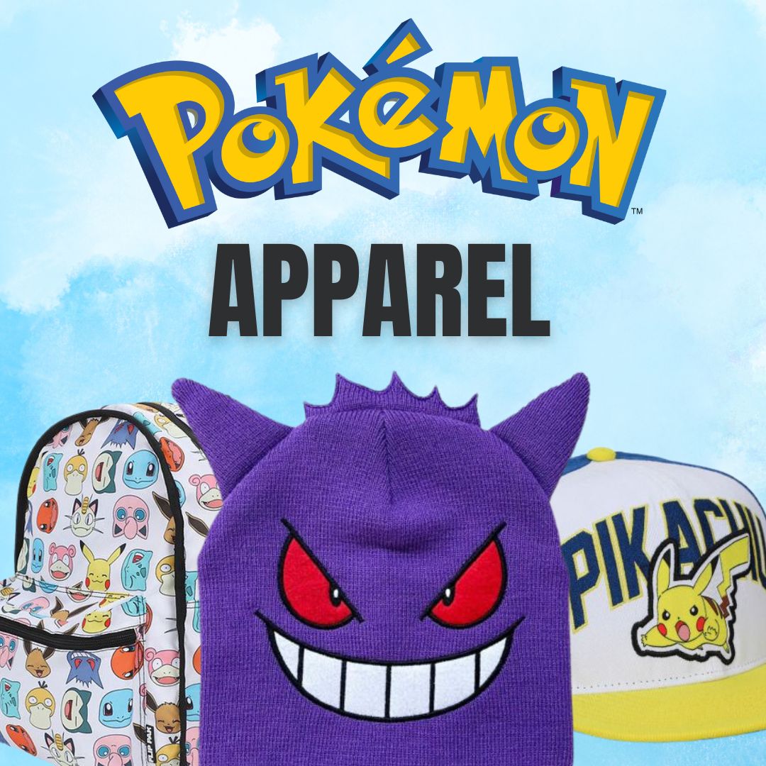Pokémon Apparel - Hats, Bags, Beanies, Snapbacks – Danireon Cards & Games
