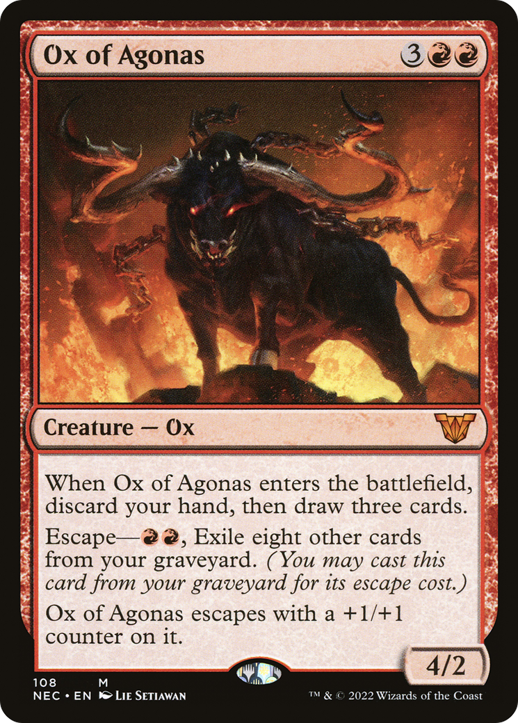 Ox of Agonas (NEC-108) - Neon Dynasty Commander – Danireon Cards & Games
