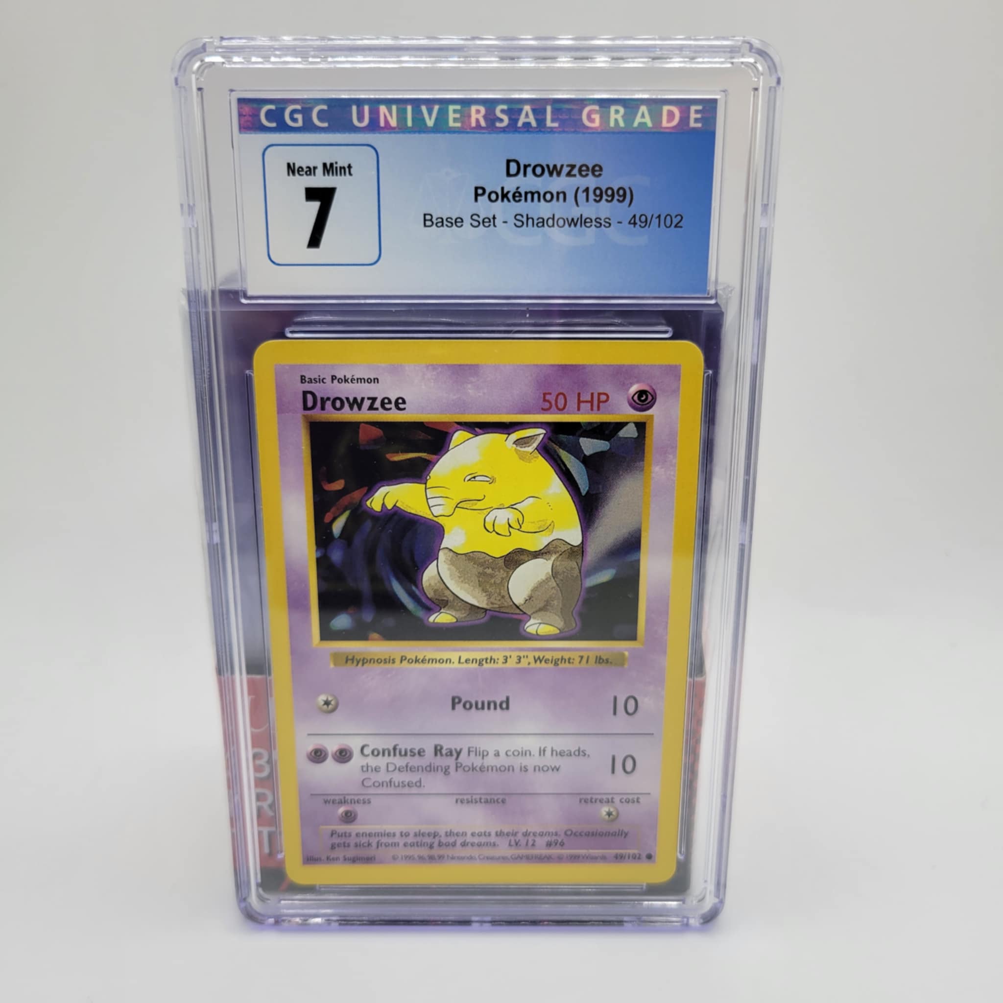CGC 7 Shadowless Drowzee - Base Set English – Danireon Cards & Games