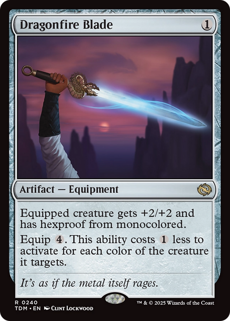 Dragonfire Blade (TDM-240) - Tarkir: Dragonstorm Foil – Danireon Cards ...