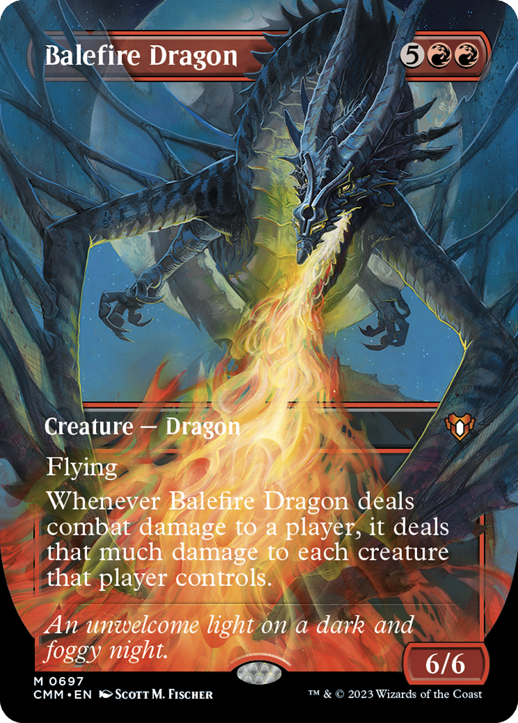 Balefire Dragon (CMM-697) - Commander Masters (Borderless) Foil ...