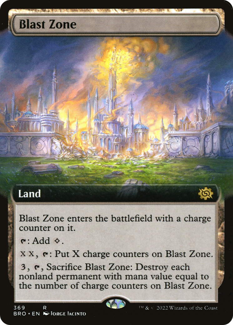 Blast Zone (BRO-369) - The Brothers' War: (Extended Art) Foil ...