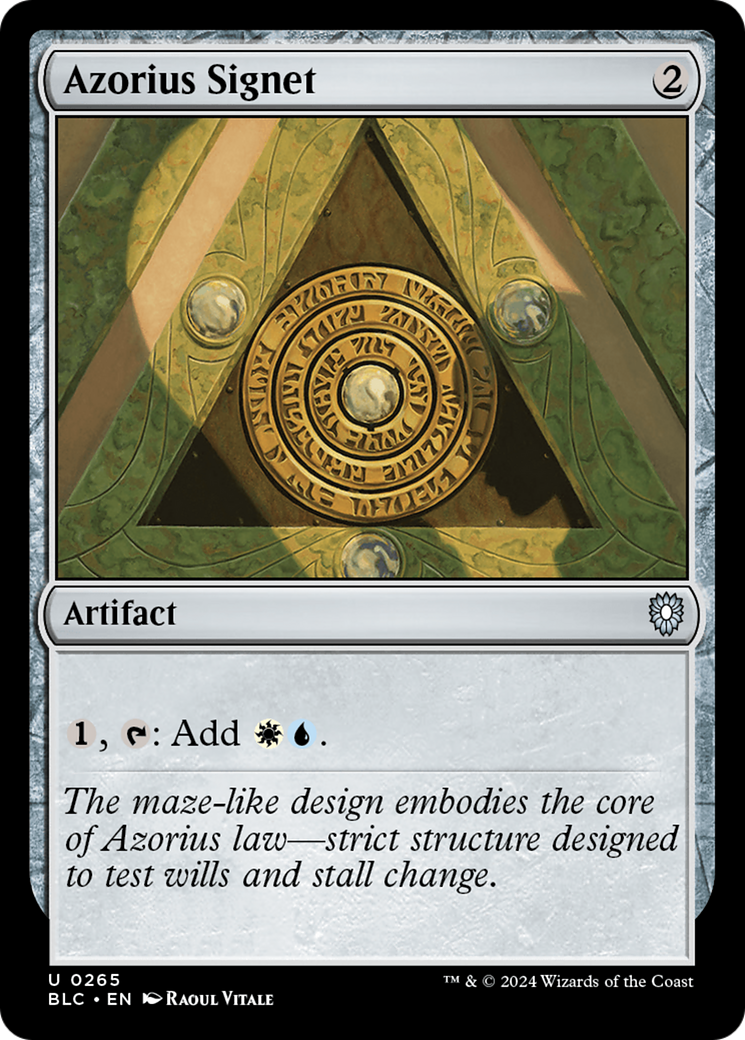 Azorius Signet (BLC-265) - Bloomburrow Commander – Danireon Cards & Games