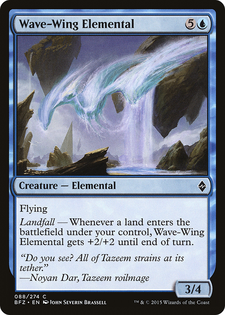 Wave-Wing Elemental (BFZ-088) - Battle for Zendikar – Danireon Cards ...