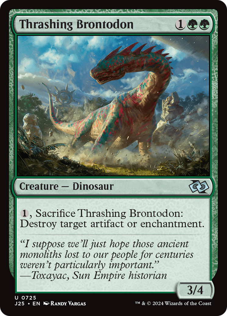 Thrashing Brontodon (J25-725) - Foundations Jumpstart – Danireon Cards & Games