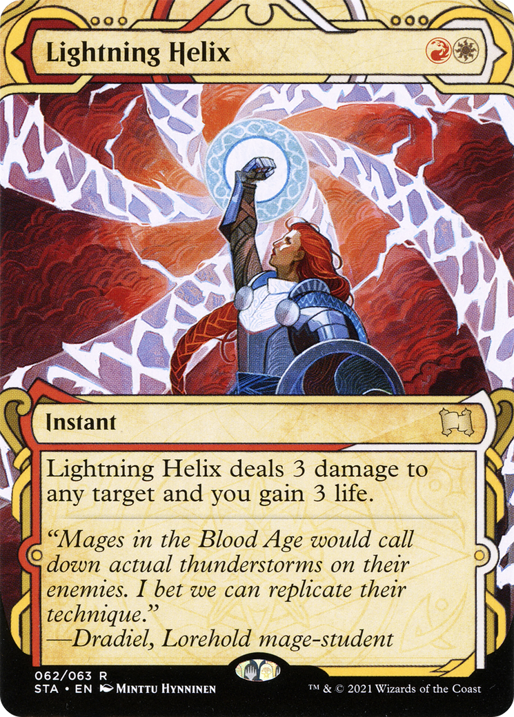 Lightning Helix (STA-062) - Strixhaven Mystical Archive: (Showcase) (B – Danireon Cards & Games
