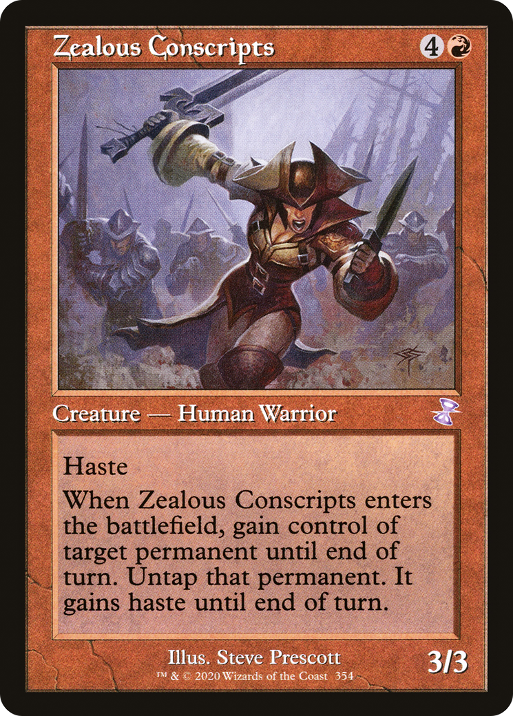 Zealous Conscripts (TSR-354) - Time Spiral Remastered – Danireon Cards ...