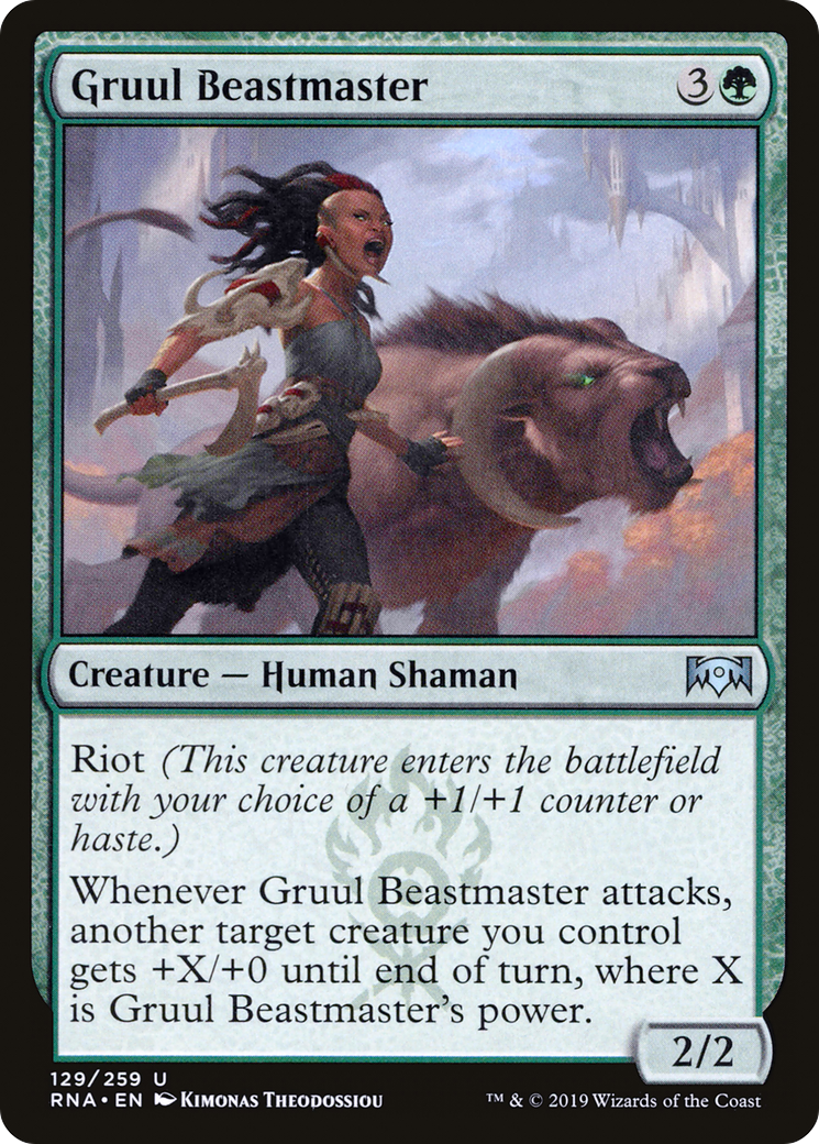 Gruul Beastmaster (RNA-129) - Ravnica Allegiance – Danireon Cards & Games
