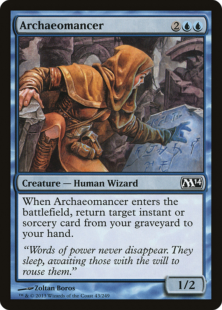 Archaeomancer (M14-043) - Magic 2014 Foil – Danireon Cards & Games