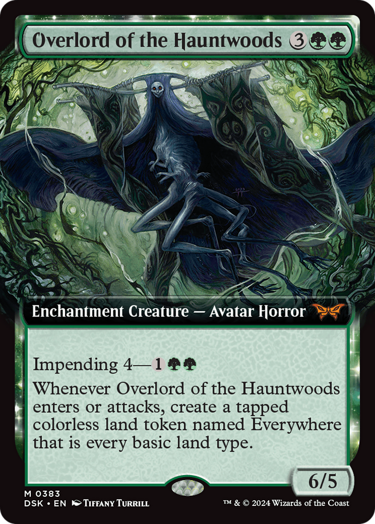 Overlord of the Hauntwoods (DSK-383) - Duskmourn: House of Horror: (Ex – Danireon Cards & Games