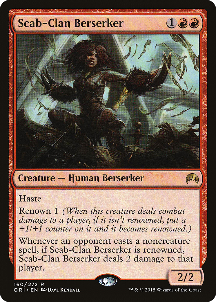 Scab-Clan Berserker (ORI-160) - Magic Origins Foil – Danireon Cards & Games