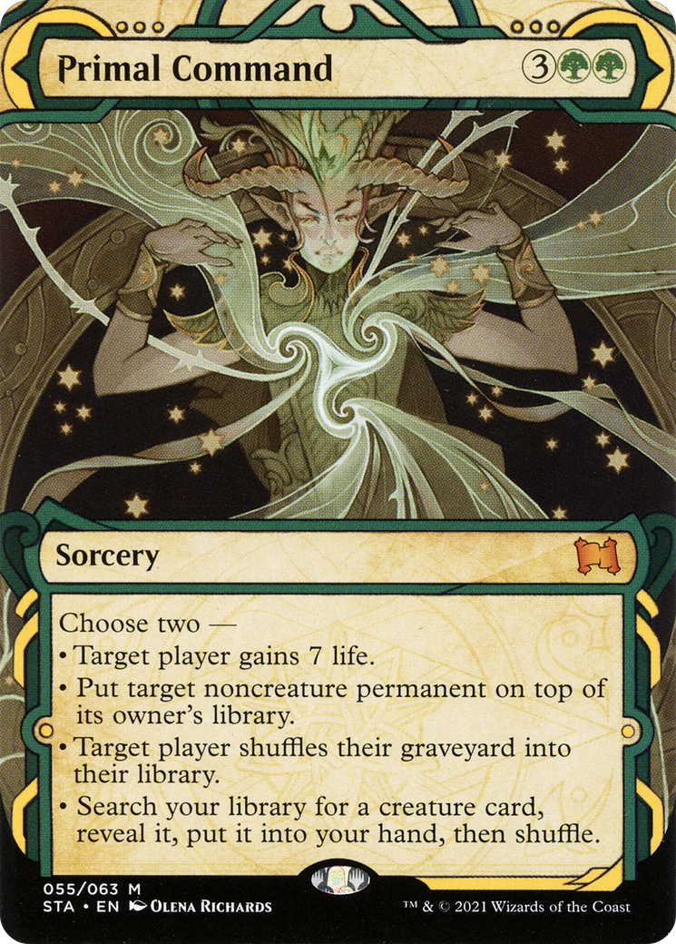 Primal Command (STA-055) - Strixhaven Mystical Archive: (Showcase) (Bo – Danireon Cards & Games