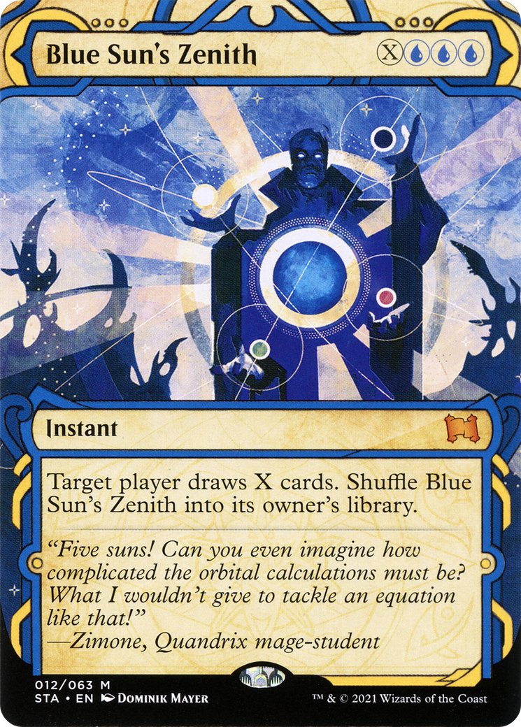 Blue Sun's Zenith (STA-012) - Strixhaven Mystical Archive: (Showcase) – Danireon Cards & Games