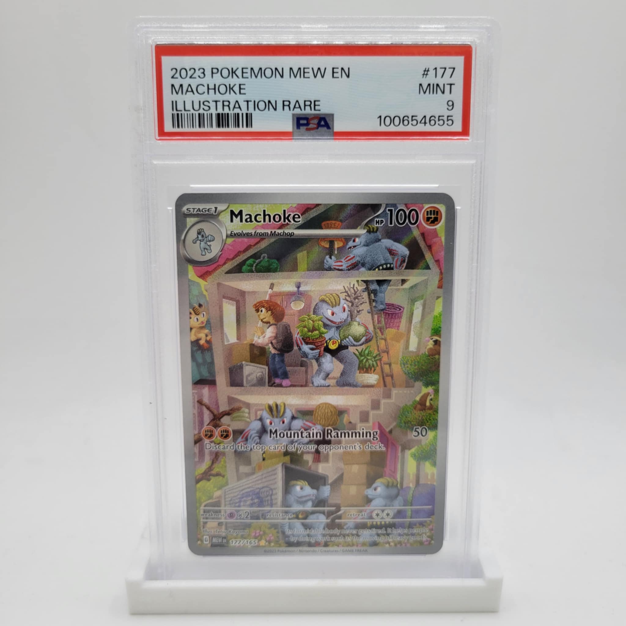 PSA 9 Machoke IR Full Art - Pokemon 151 English – Danireon Cards & Games