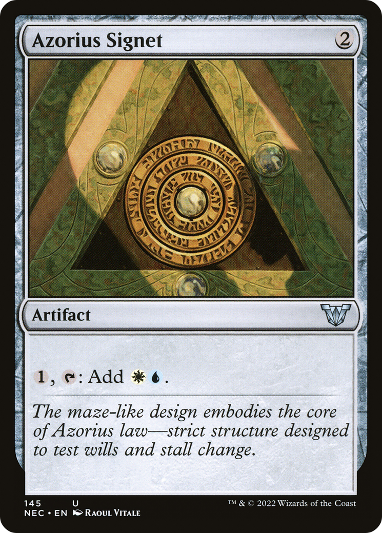 Azorius Signet (NEC-145) - Neon Dynasty Commander – Danireon Cards & Games