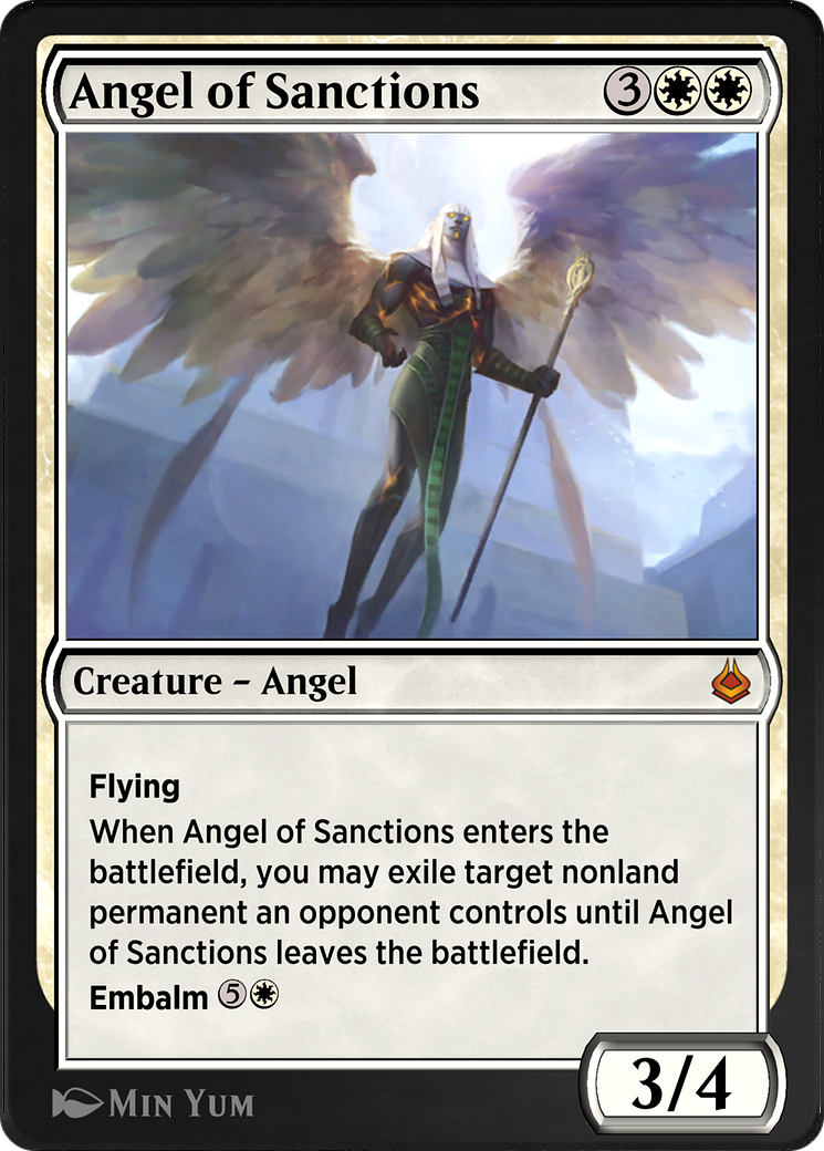 Angel of Sanctions (AKR-001) - Amonkhet Remastered – Danireon Cards & Games