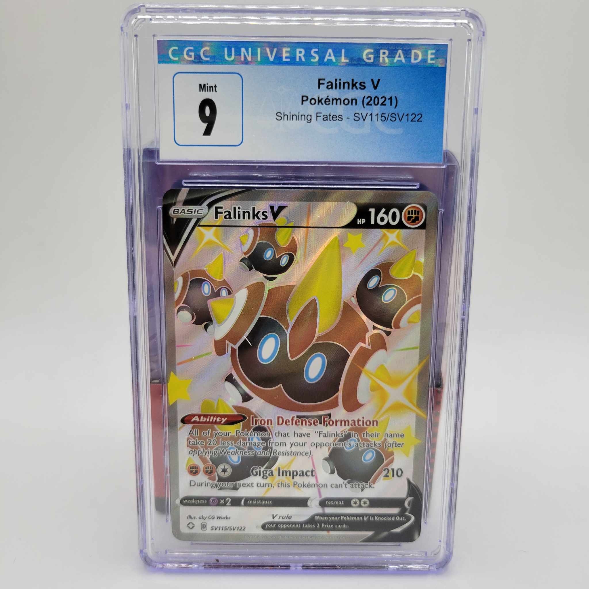 CGC 9 Falinks V Shiny - Shining Fates English – Danireon Cards & Games