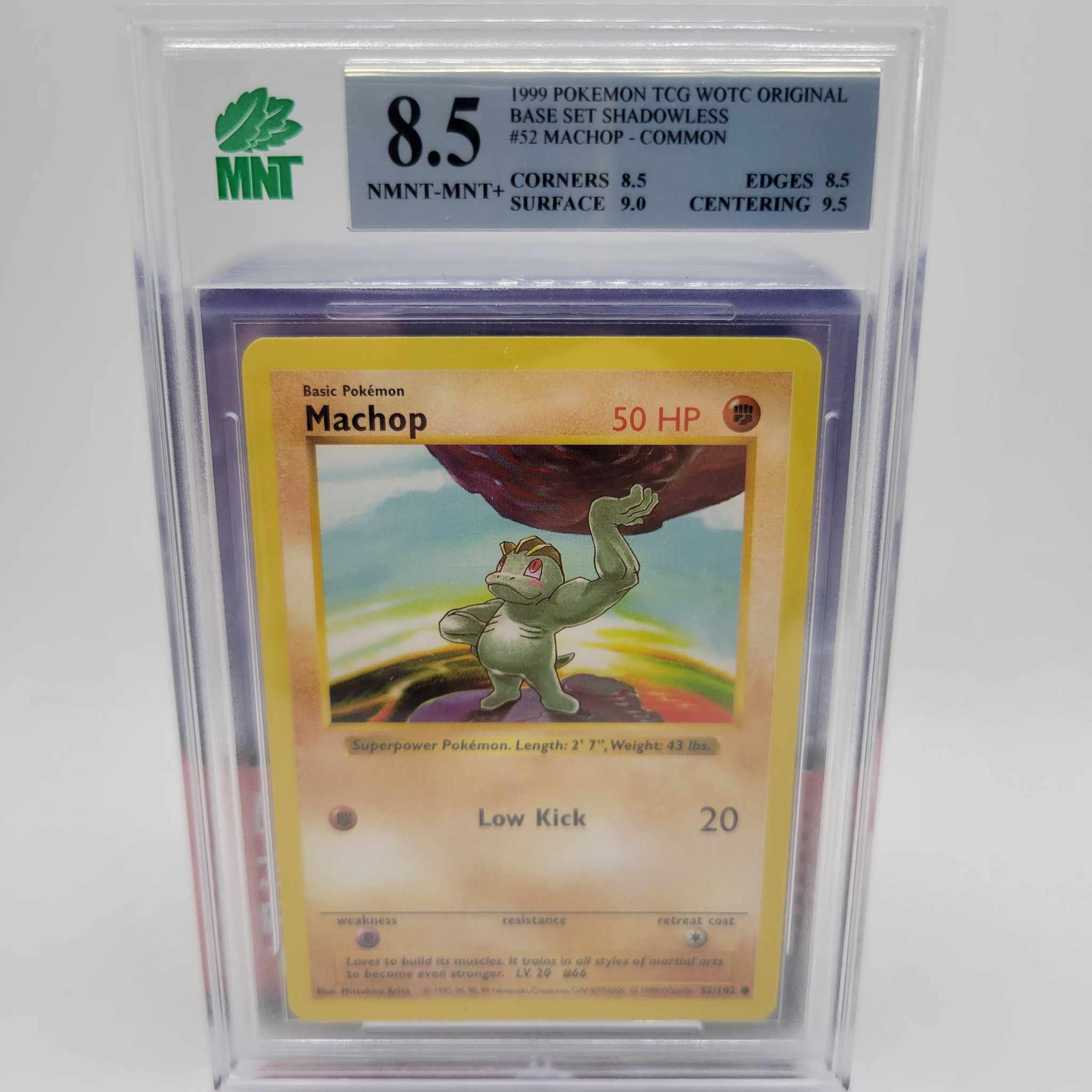 MNT 8.5 Machop - Base Set Shadowless English – Danireon Cards & Games