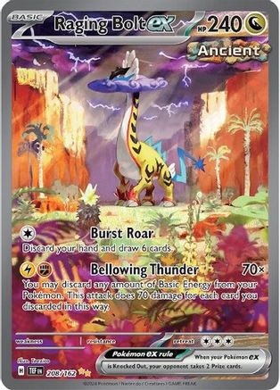 Raging Bolt ex (208/162) [Scarlet & Violet: Temporal Forces] – Danireon ...