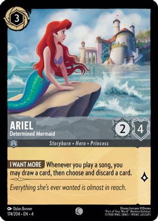 Ariel - Determined Mermaid (174/204) [Ursulas Return] Cold Foil ...