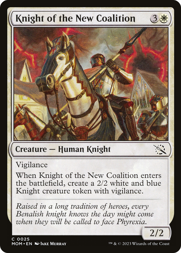 Knight of the New Coalition (MOM-025) - March of the Machine Foil ...