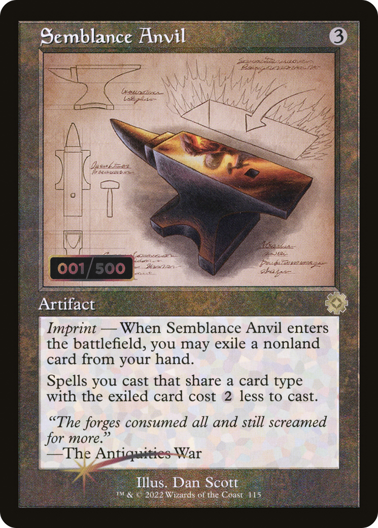 Semblance Anvil (BRR-115Z) - The Brothers' War Retro Artifacts Foil ...