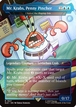 Mr. Krabs, Penny Pincher - Charix, the Raging Isle (Rainbow Foil) (SLD ...
