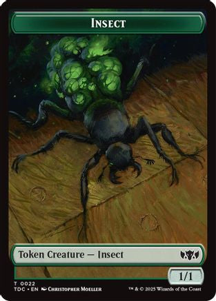 Insect (0022) // Zombie Druid Double-Sided Token (TDC-22 // 10) - Comm ...