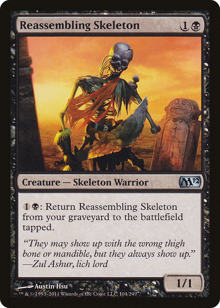 Reassembling Skeleton (M12-104) - Magic 2012 Foil – Danireon Cards & Games
