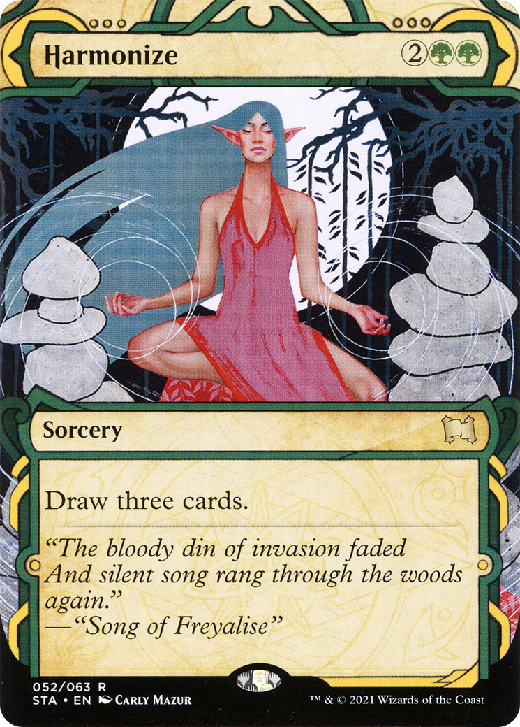 Harmonize (STA-052) - Strixhaven Mystical Archive: (Showcase) (Borderl – Danireon Cards & Games