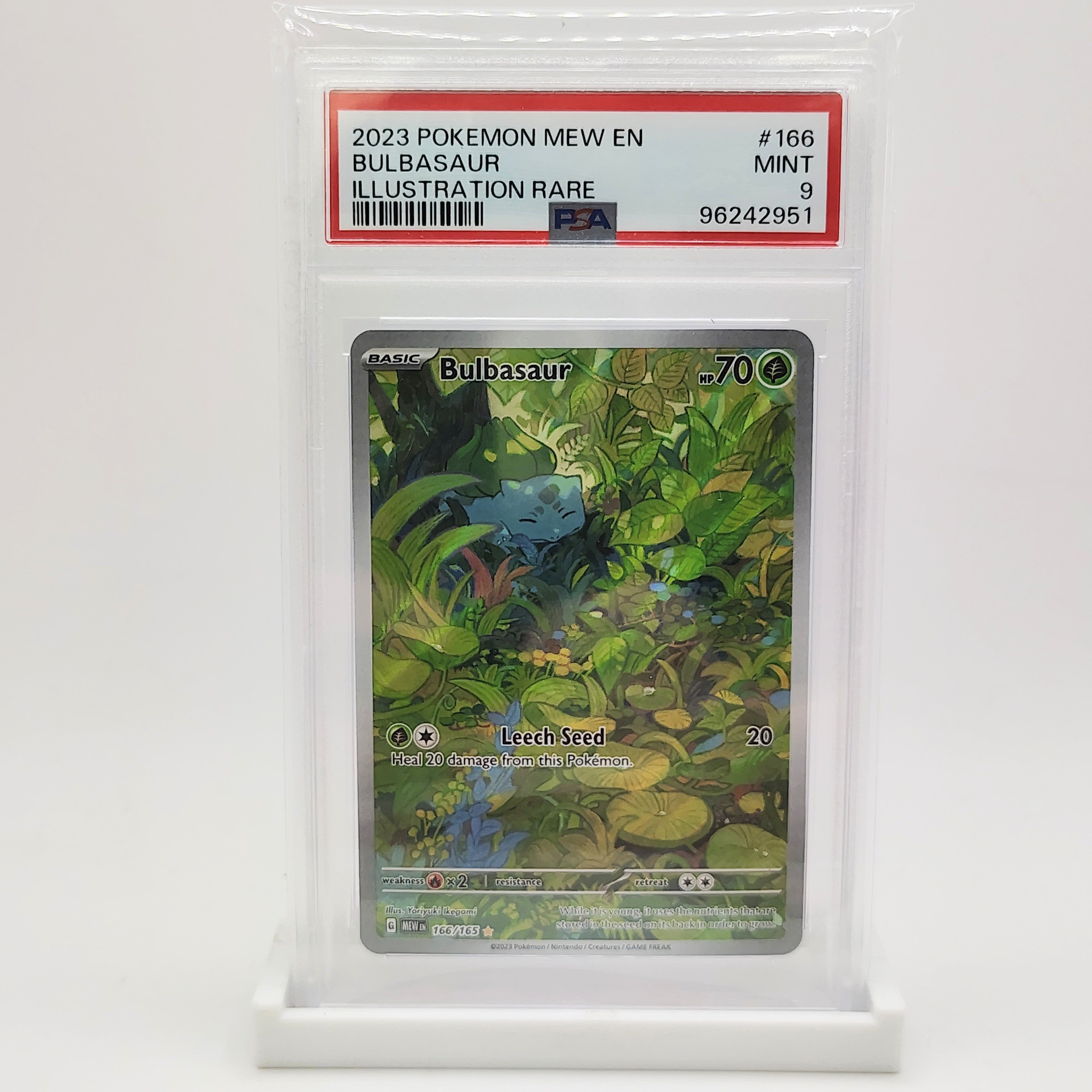 PSA 9 Bulbasaur Illustration Rare (IR) - Pokemon 151 English – Danireon ...