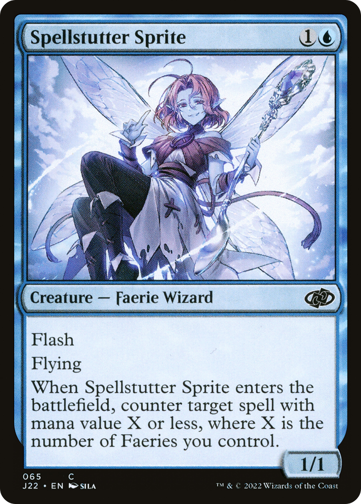 Spellstutter Sprite (J22-065) - Jumpstart 2022 – Danireon Cards & Games