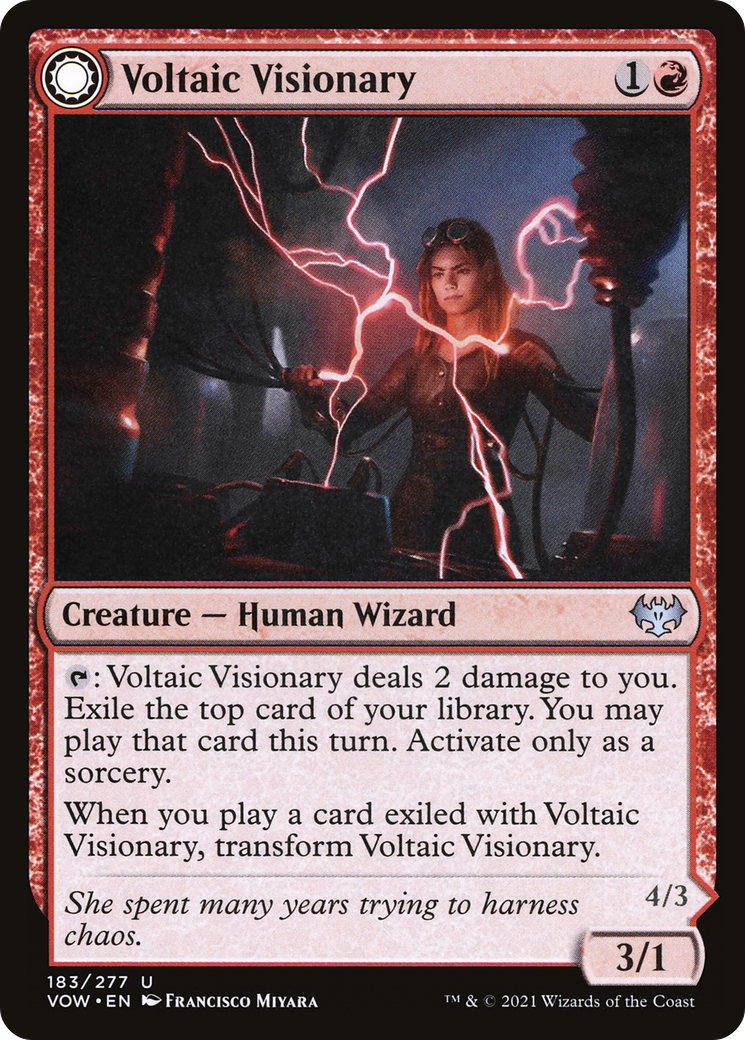 Voltaic Visionary // Volt-Charged Berserker (VOW-183) - Innistrad: Cri – Danireon Cards & Games