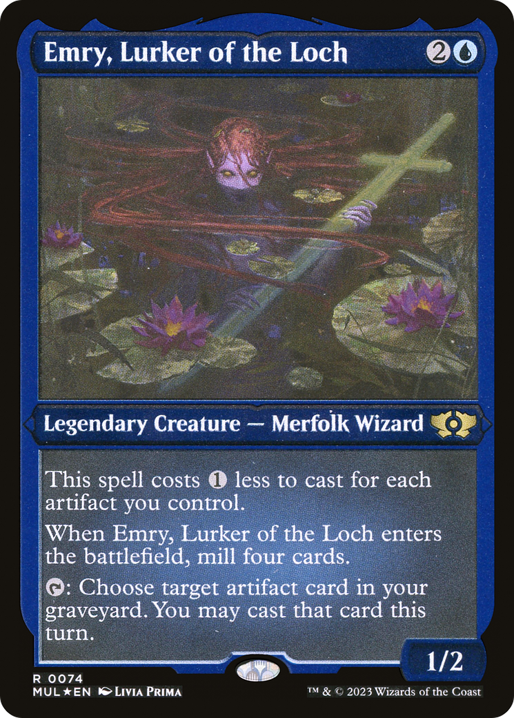 Emry, Lurker of the Loch (MUL-074) - Multiverse Legends Etched Foil ...