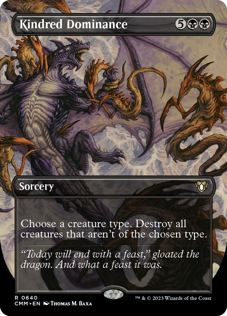 Kindred Dominance (CMM-640) - Commander Masters (Borderless) Foil – Danireon Cards & Games
