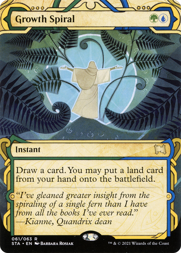 Growth Spiral (STA-061) - Strixhaven Mystical Archive: (Showcase) (Bor – Danireon Cards & Games