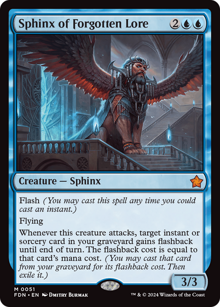 Sphinx of Forgotten Lore (FDN-051) - Foundations – Danireon Cards & Games