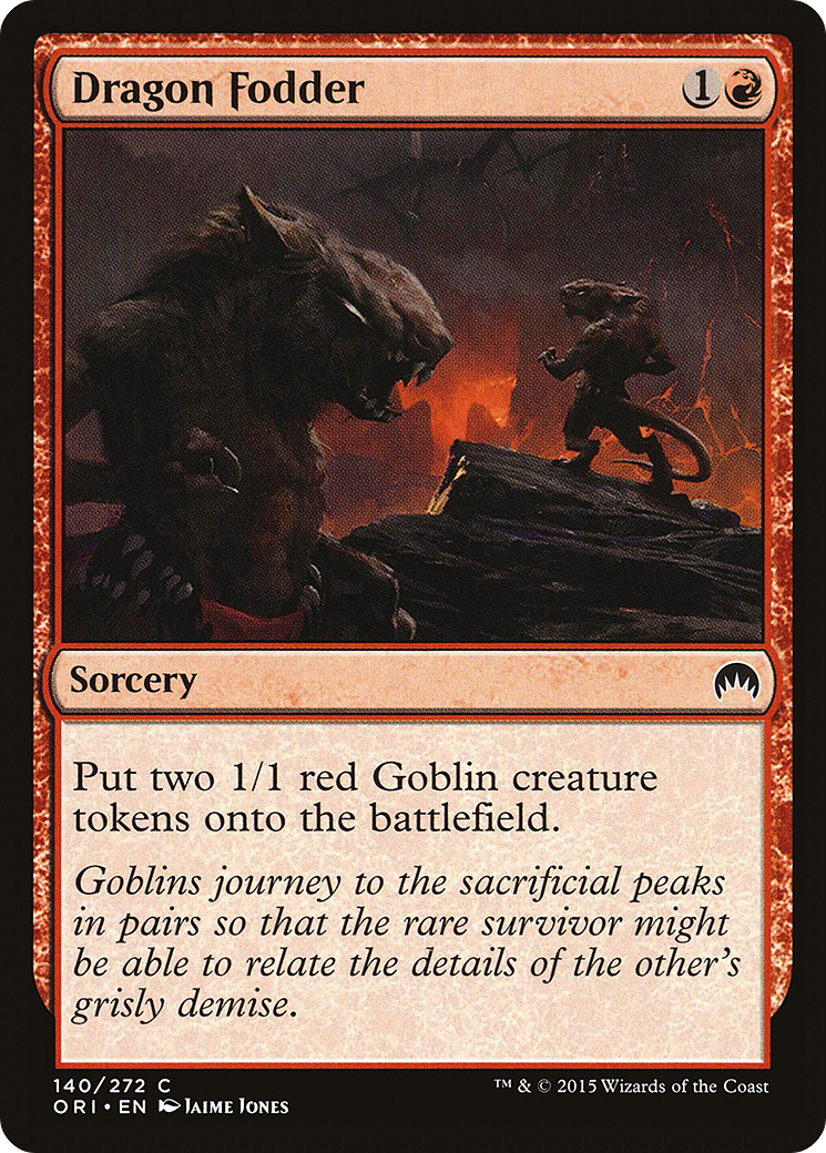Dragon Fodder (ORI-140) - Magic Origins Foil – Danireon Cards & Games