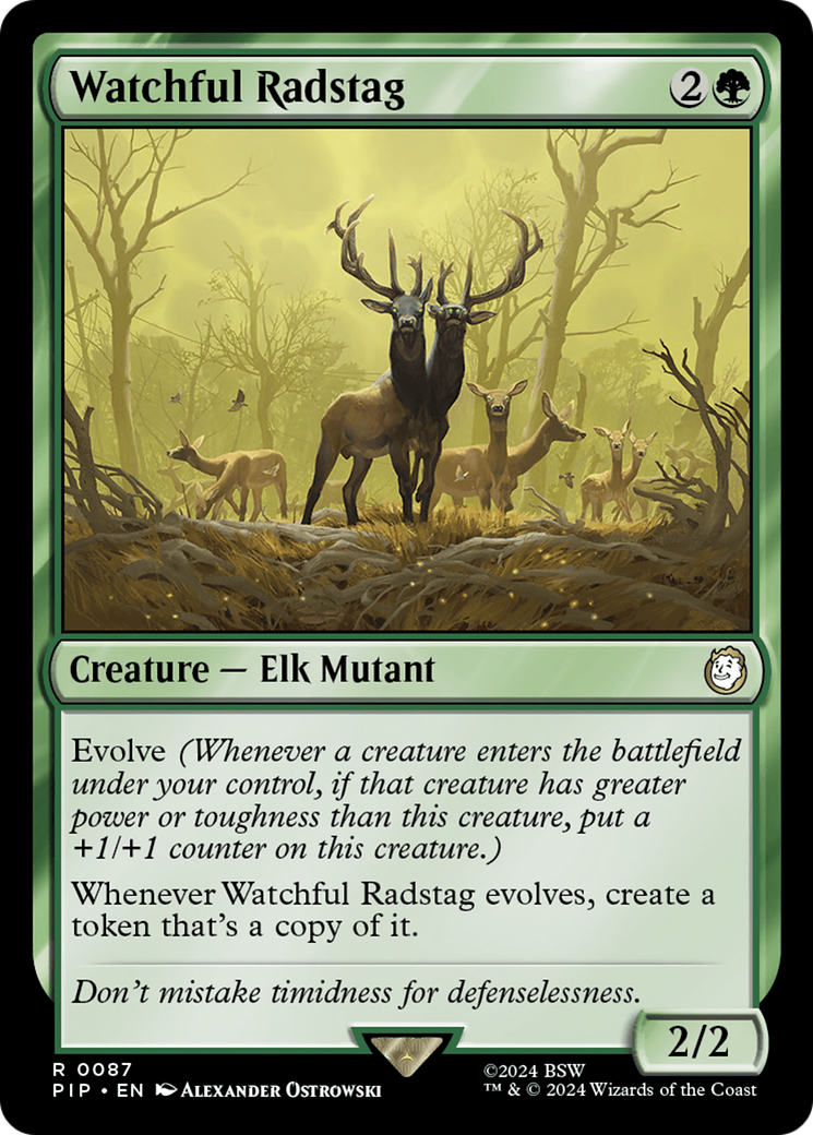 Watchful Radstag (PIP-087) - Fallout – Danireon Cards & Games