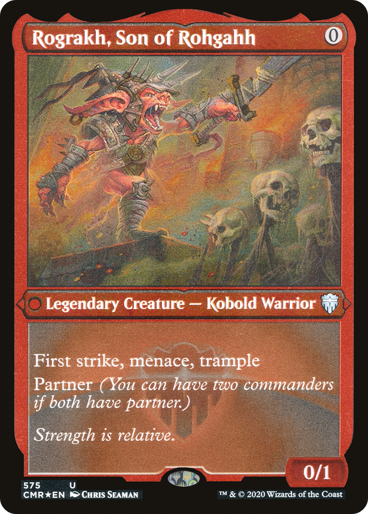 Rograkh, Son of Rohgahh (CMR-575) - Commander Legends Etched Foil ...