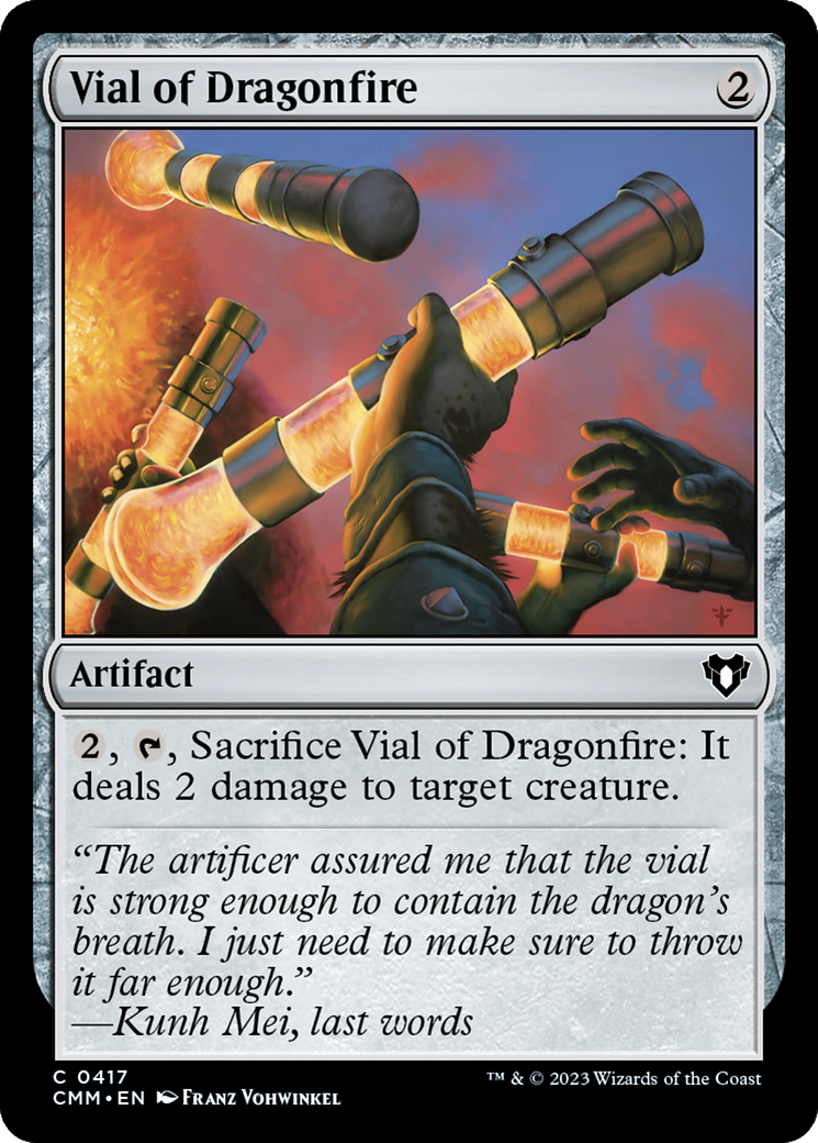 Vial of Dragonfire (CMM-417) - Commander Masters Foil – Danireon Cards ...