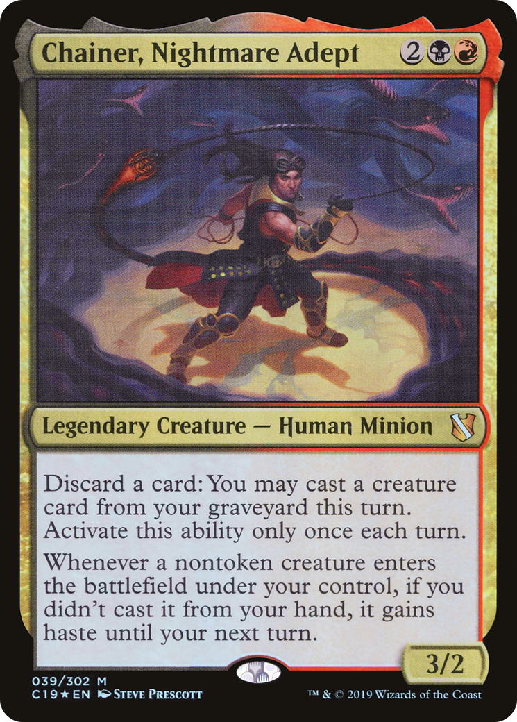 Chainer, Nightmare Adept (C19-039) - Commander 2019 Foil – Danireon ...