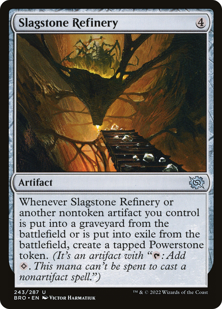 Slagstone Refinery (BRO-243) - The Brothers' War Foil – Danireon Cards ...