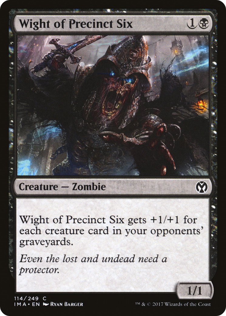 Wight of Precinct Six (IMA-114) - Iconic Masters – Danireon Cards & Games