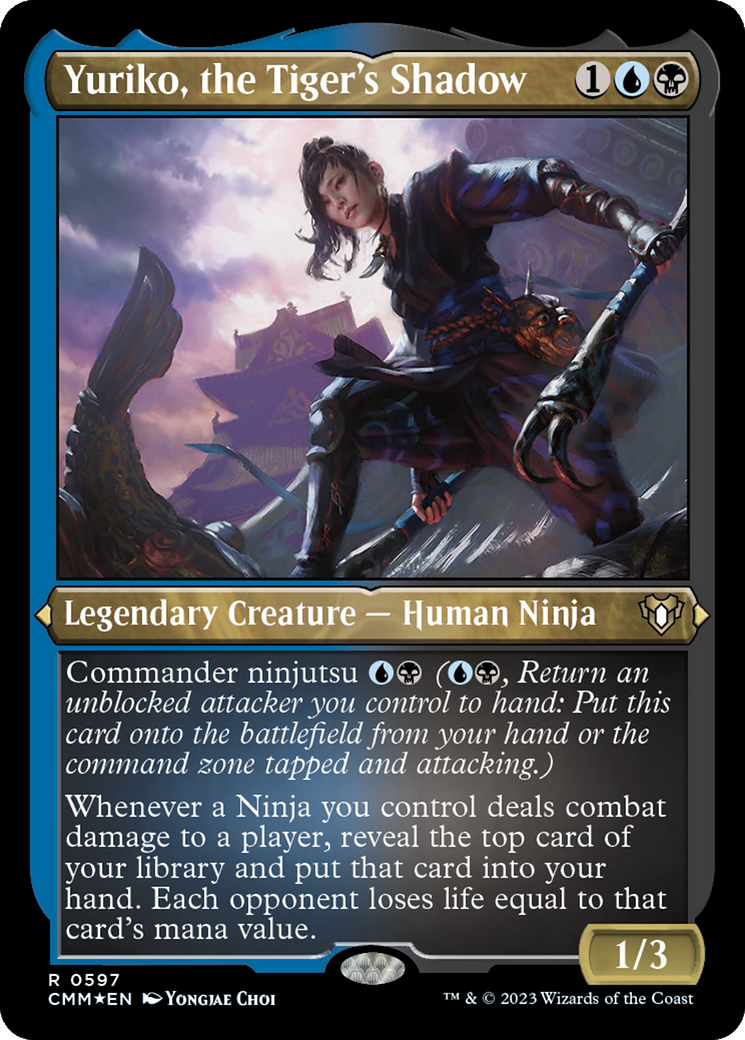 Yuriko, the Tiger's Shadow (CMM-597) - Commander Masters Etched Foil ...