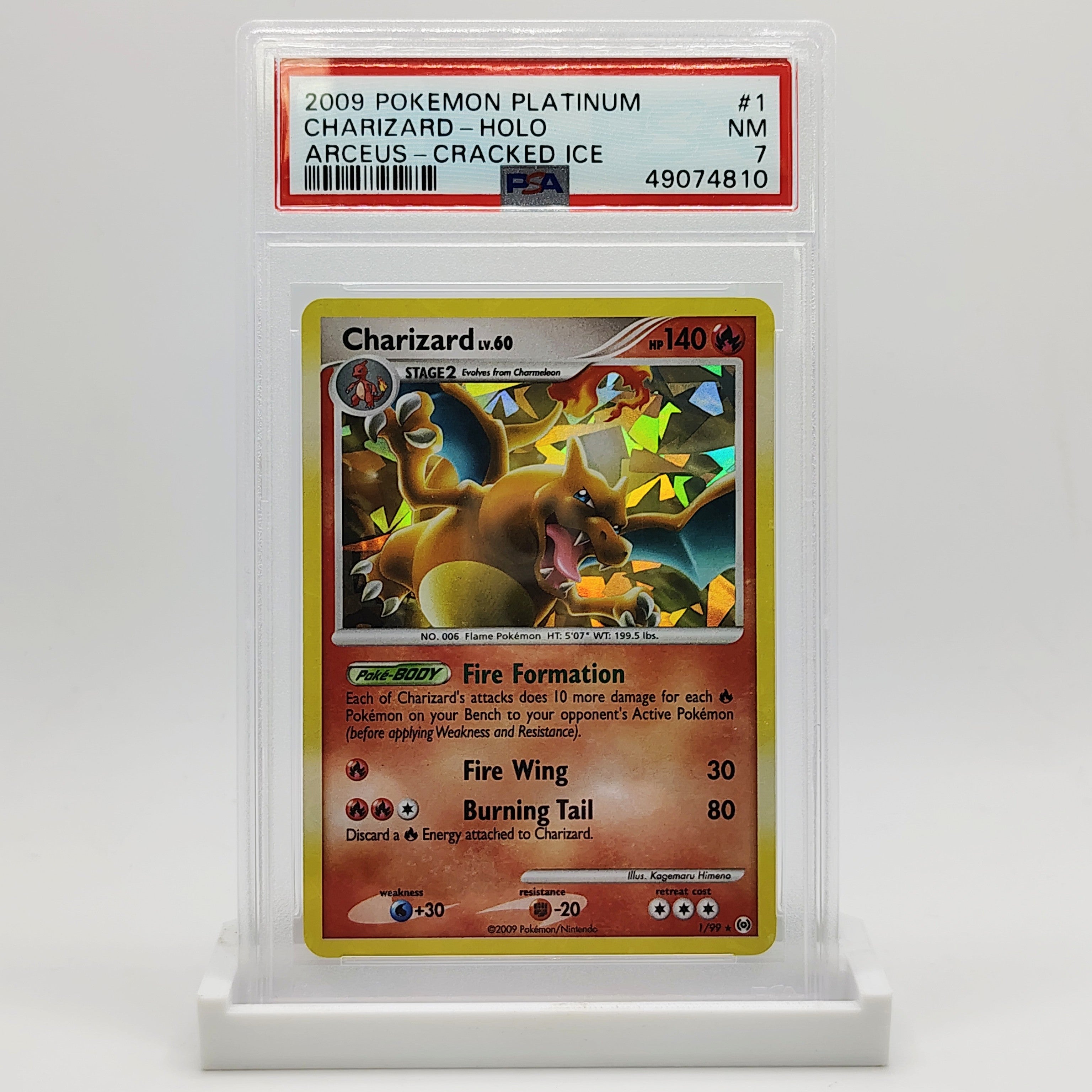 PSA 7 Charizard Cracked Ice Holo - Platinum Arceus English – Danireon ...