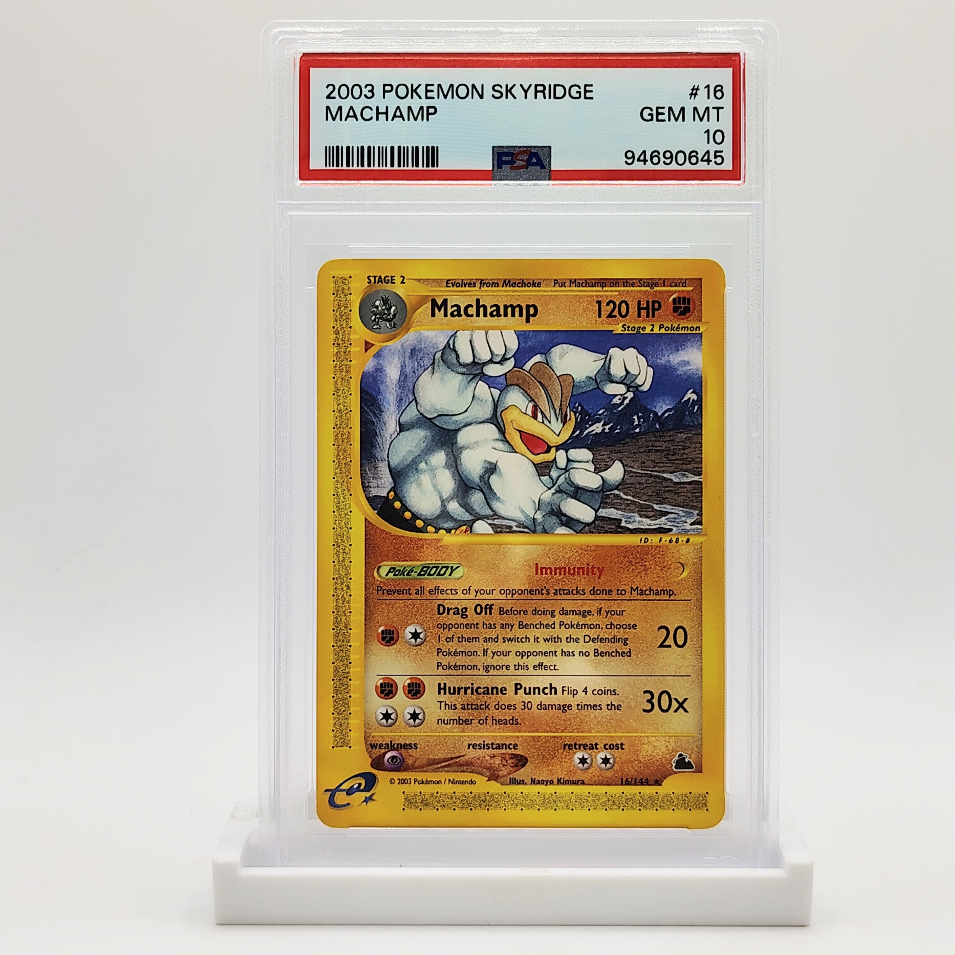 PSA 10 Machamp E-Series - Skyridge English – Danireon Cards & Games